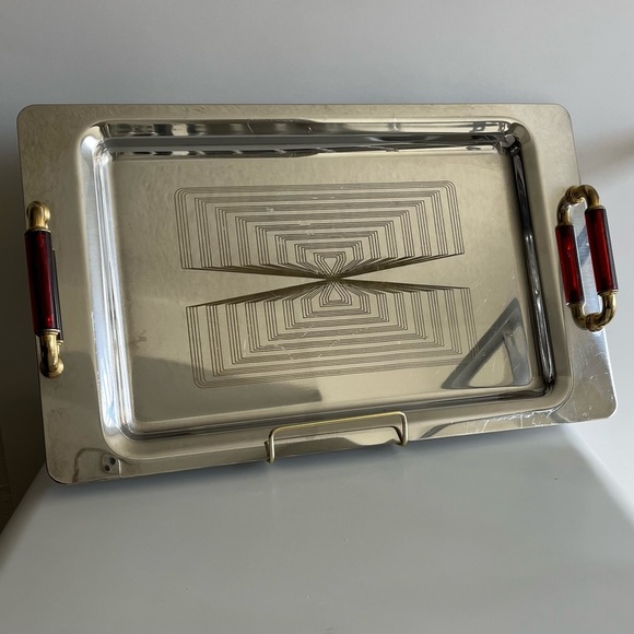 Inox | Dining | Vintage Inox Stainless Steel Handled Serving Tray 81 ...